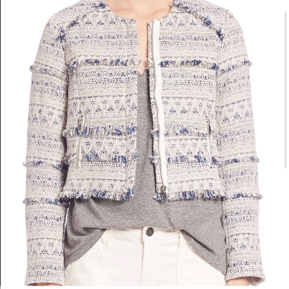Joie | Jackets & Coats | Joie Tesita Tweed Moto Jacket Xs New With Tag ...